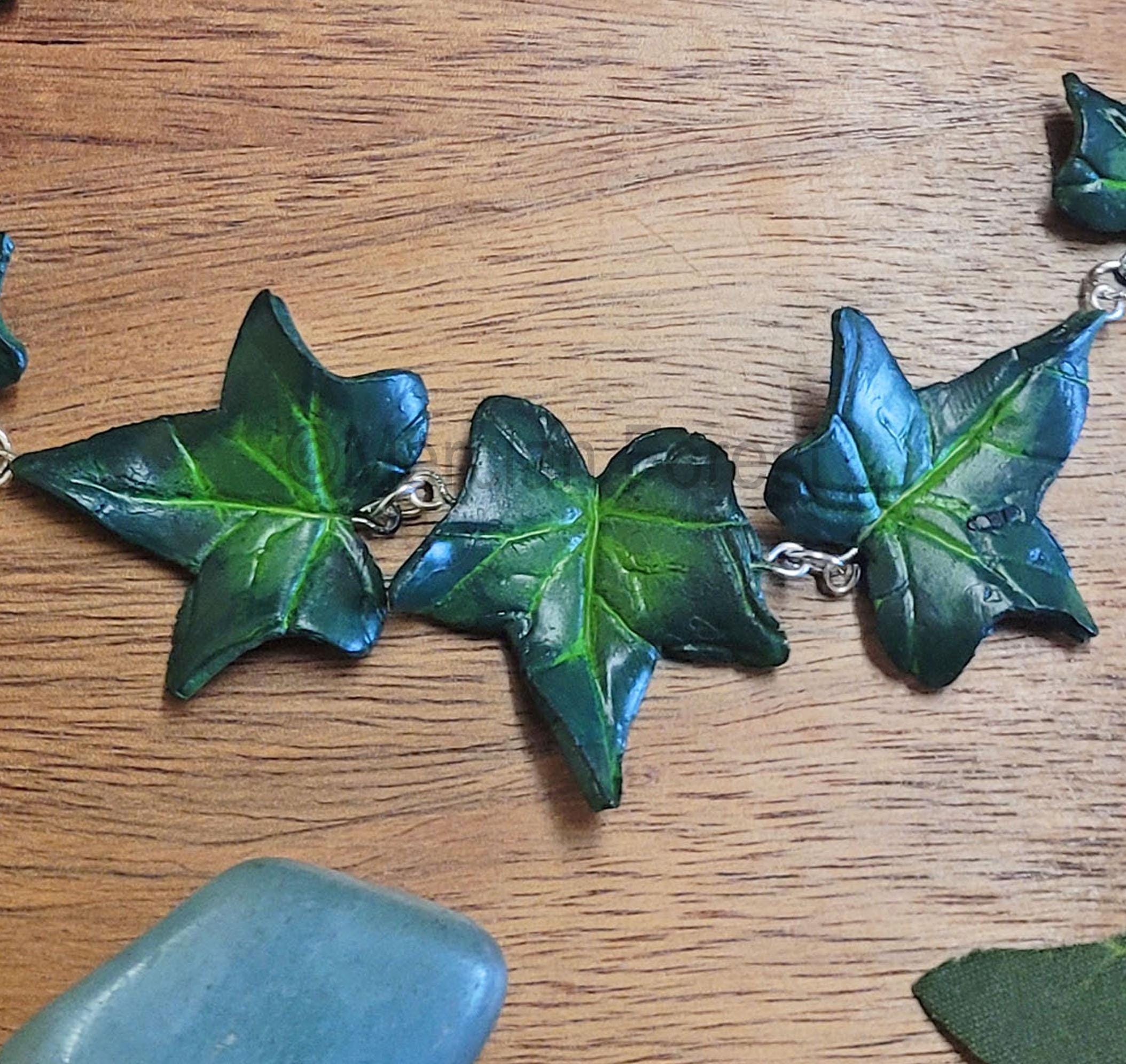 Ivy Necklace, Green Ivy Necklace, Creeping Ivy Necklace, Leaf Necklace ...