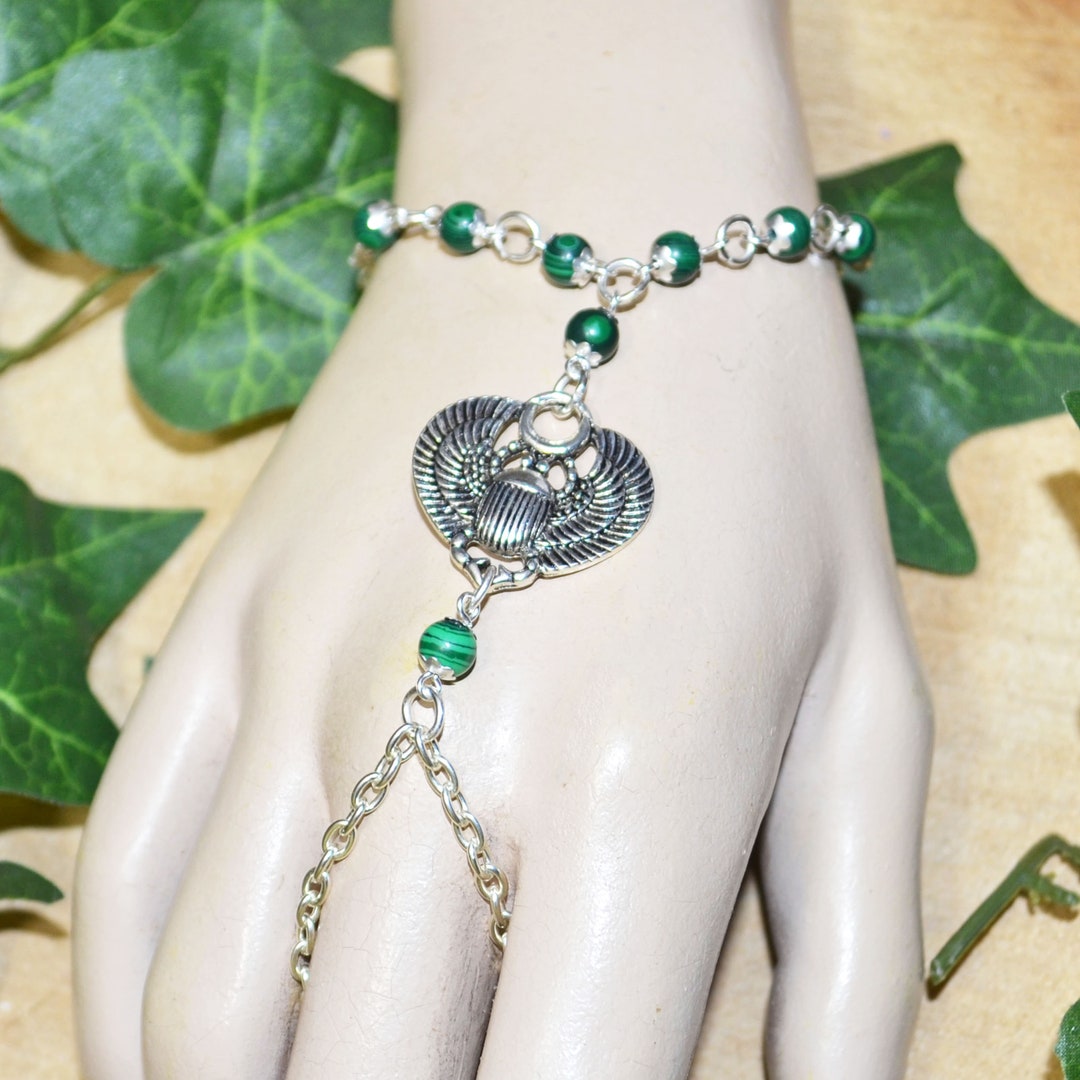 Pagan Bracelet Scarab Bracelet Customisable Pagan Slave Bracelet ...