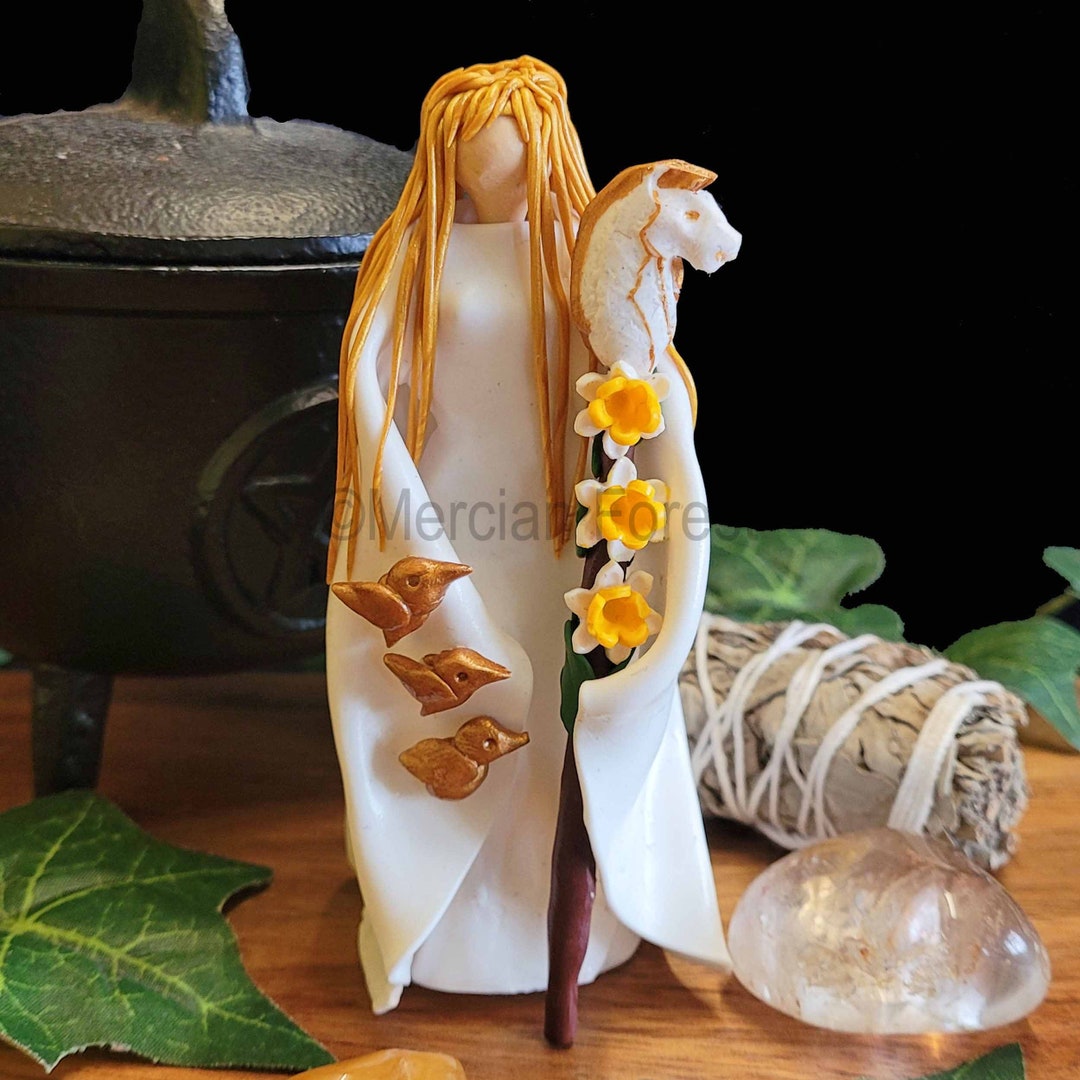 Rhiannon Pagan Goddess Figurine, Celtic Goddess, Welsh Goddess, Pagan ...
