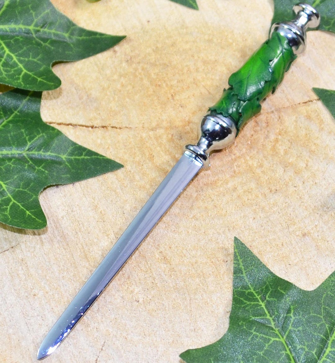 Oak Leaf Athame, Pagan Athame, Wiccan Athame, Witches Athame in a Choice of Colours - Etsy