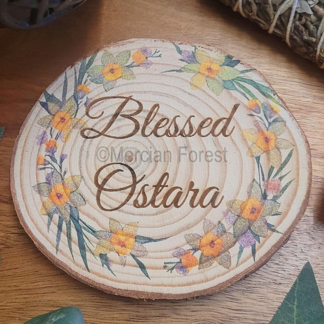 Blessed Ostara Altar Tile, Spring Equinox Decoration, Ostara Altar ...