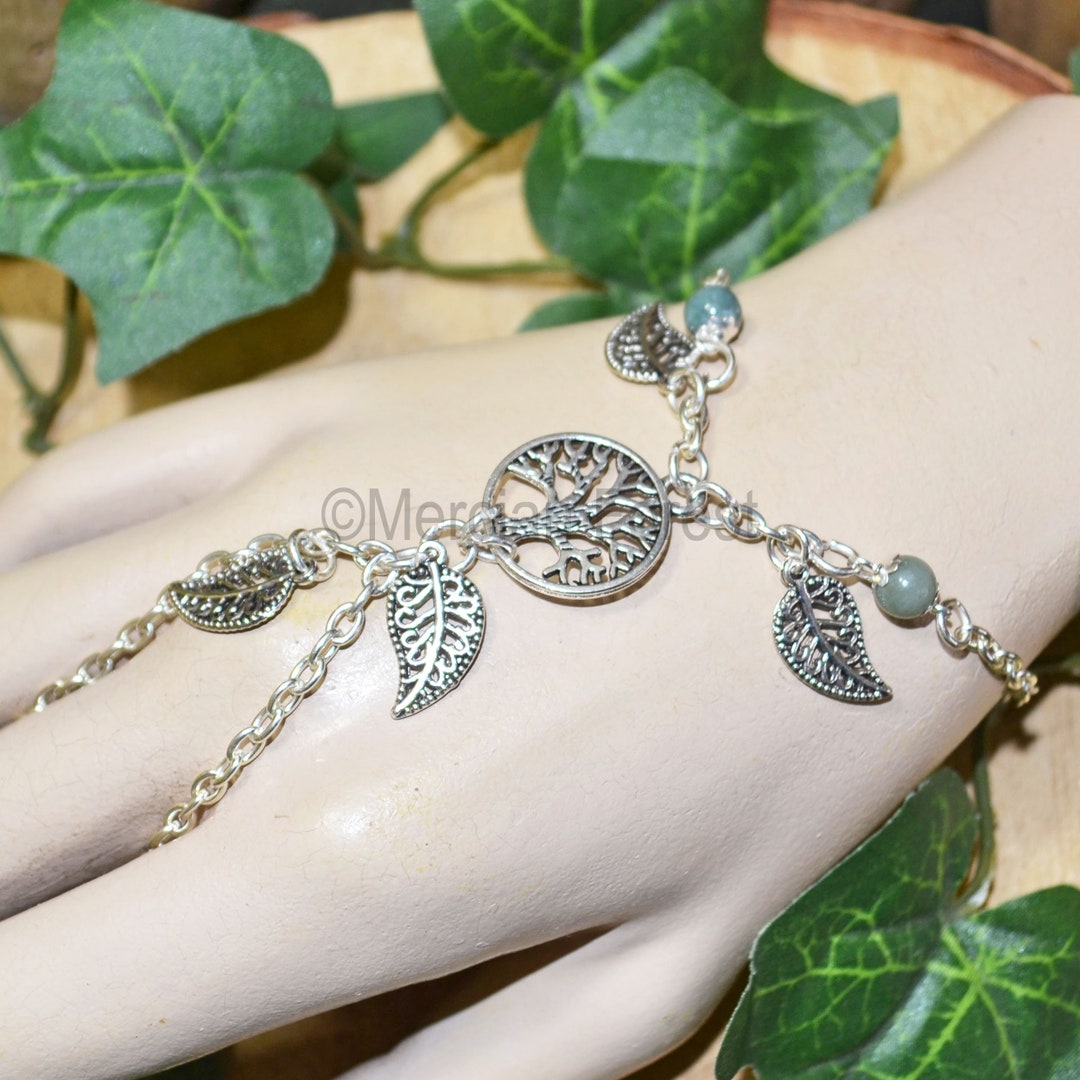 Tree of Life Bracelet, Pagan Hand Chain, Witches Bracelet, Wiccan ...