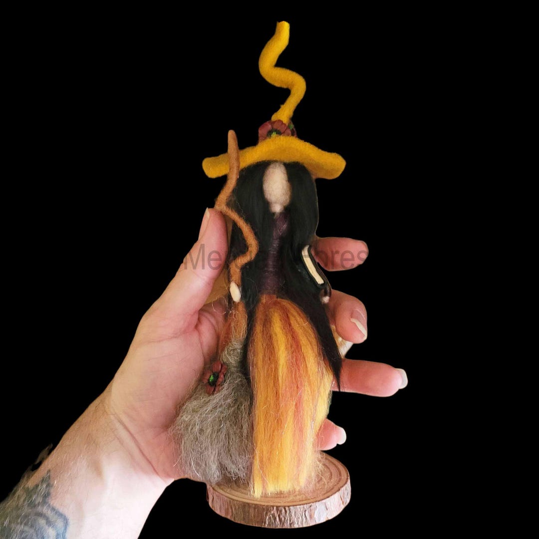 Needle Felted Witch, Felted Witch Doll, Spirit Doll ,handmade Hedge ...