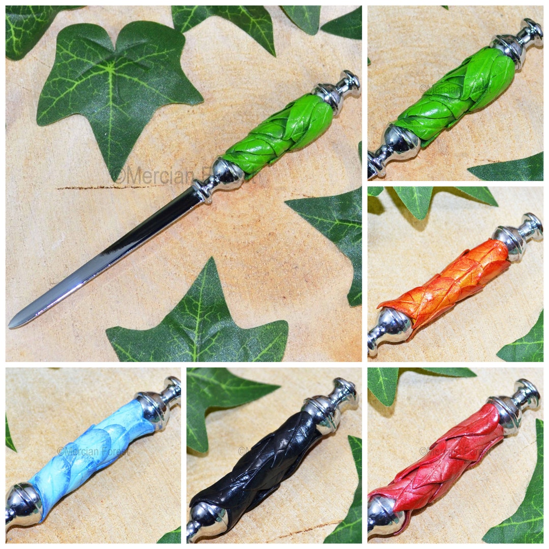 Leaf Athame, Pagan Athame, Wiccan Athame, Witches Athame in a Choice of Colours - Etsy