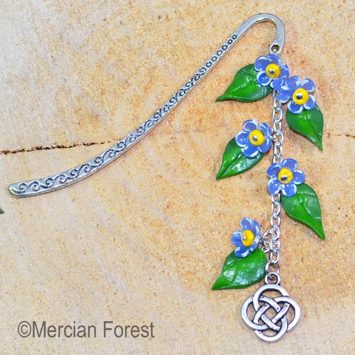 Forget Me Not Bookmark Floral Bookmark - Etsy Australia