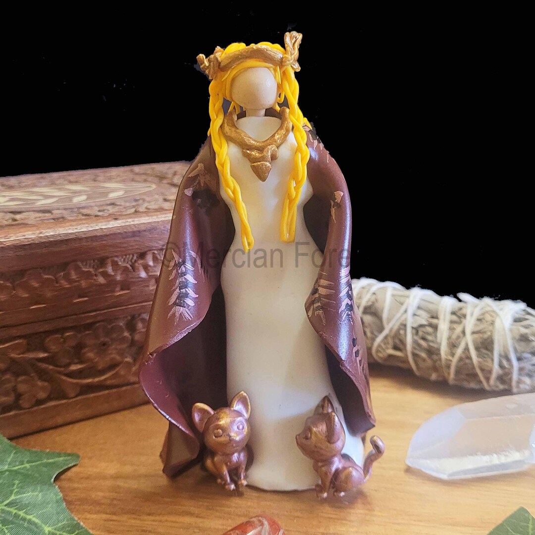 Freyja Freya Syr Norse Goddess Figurine Statue, Norse Altar Decoration ...