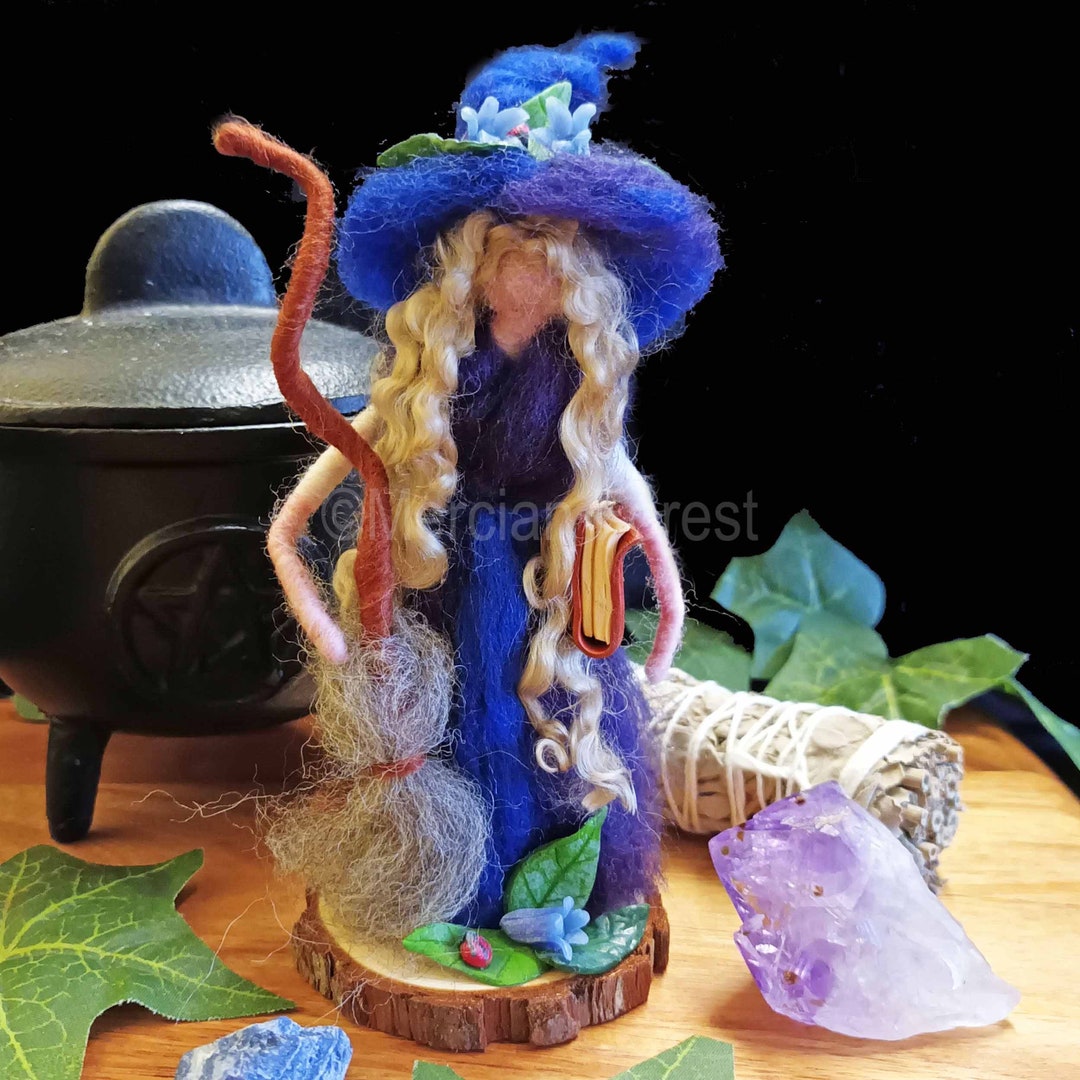 Needle Felted Witch, Witch Doll, Spirit Doll ,handmade Hedge Witch or ...