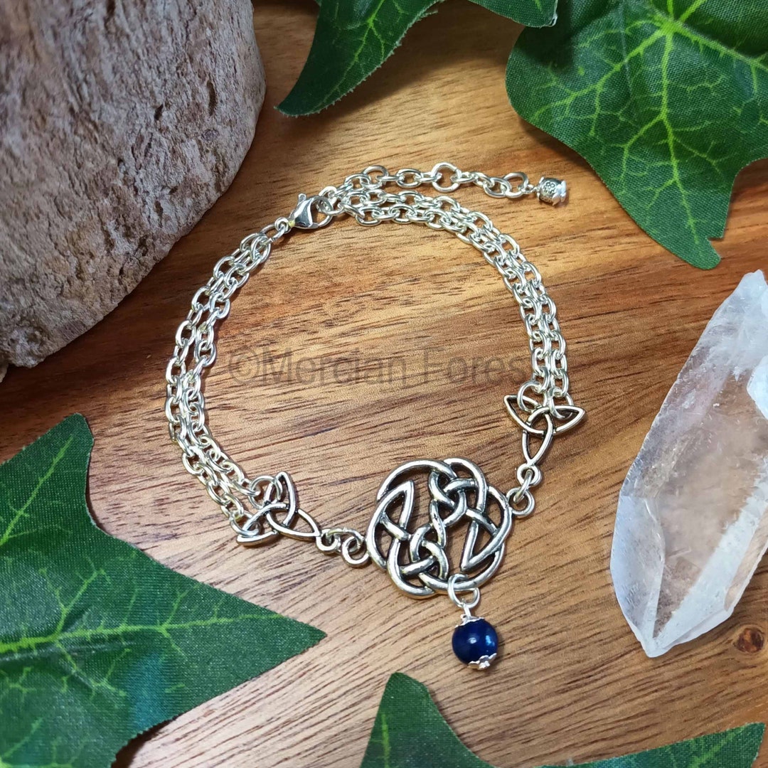 Celtic Knot Triquetra Bracelet, Pagan Bracelet, Witches Bracelet Pagan ...