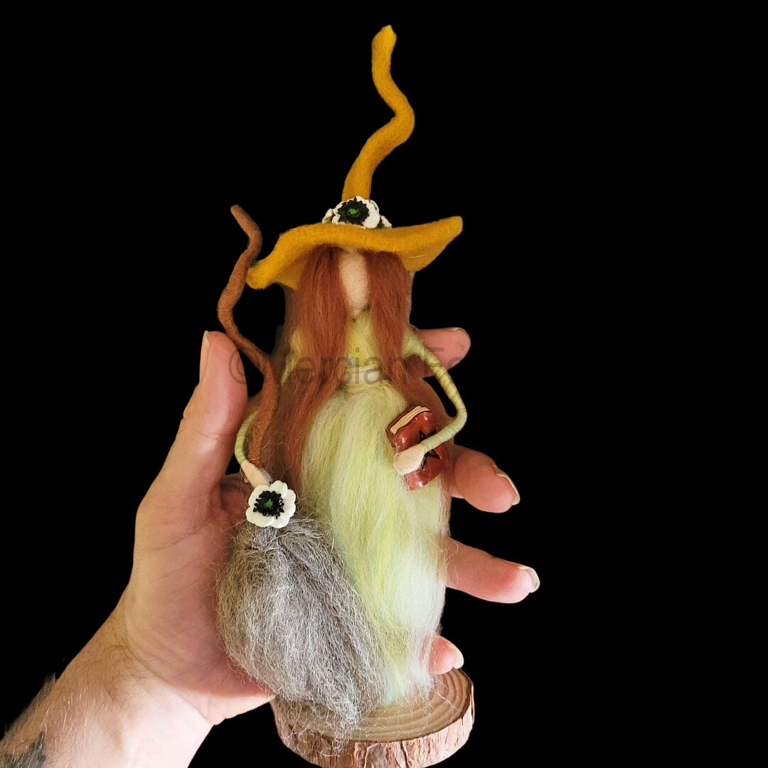 Needle Felted Witch, Felted Witch Doll, Spirit Doll, Handmade Hedge ...
