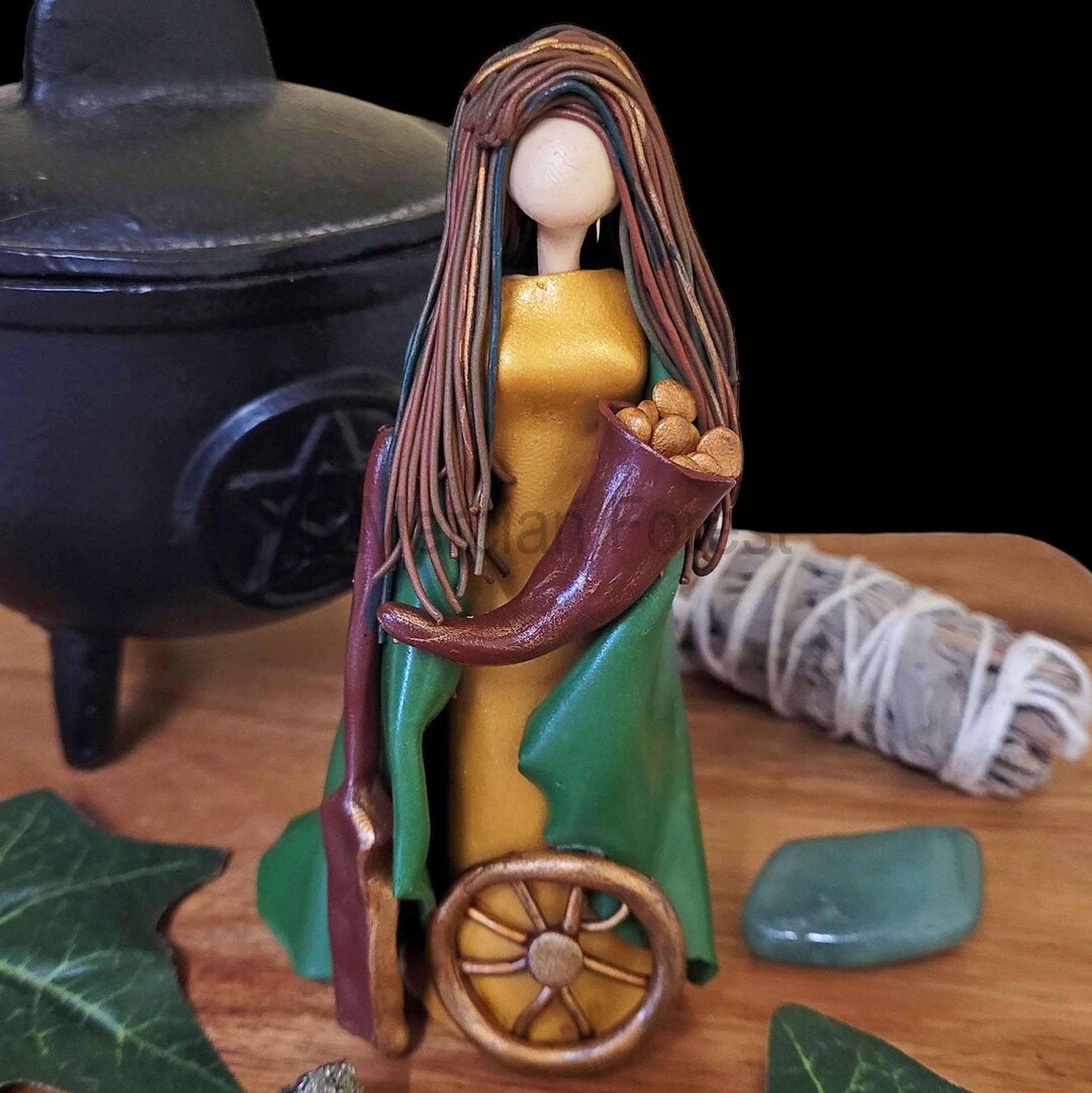 Fortuna Pagan Goddess Figurine, Goddess of Fate and Fortune, Pagan ...