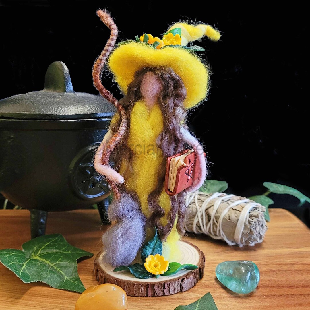 Needle Felted Witch, Witch Doll, Spirit Doll ,handmade Hedge Witch or ...