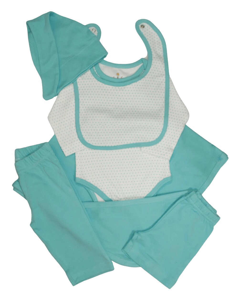 Pack of 6 Organic Cotton Newborn Baby Bundle in 4 Colors Pink, Blue ...