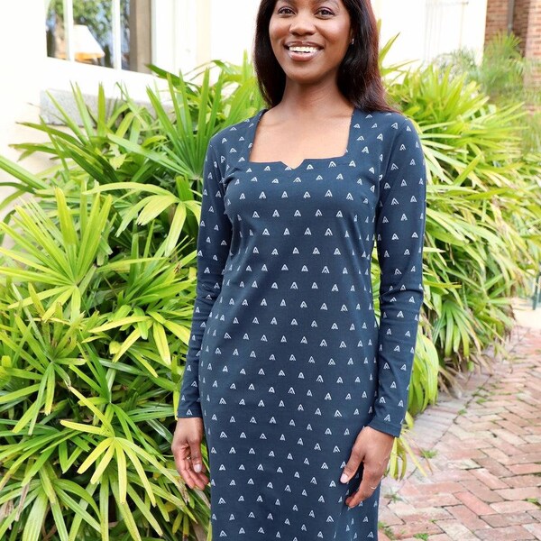 Triangle Print Dress - Etsy