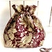 Japanese Vintage Bird Garden DRAWSTRING PROJECT BAG Select Colour and ...