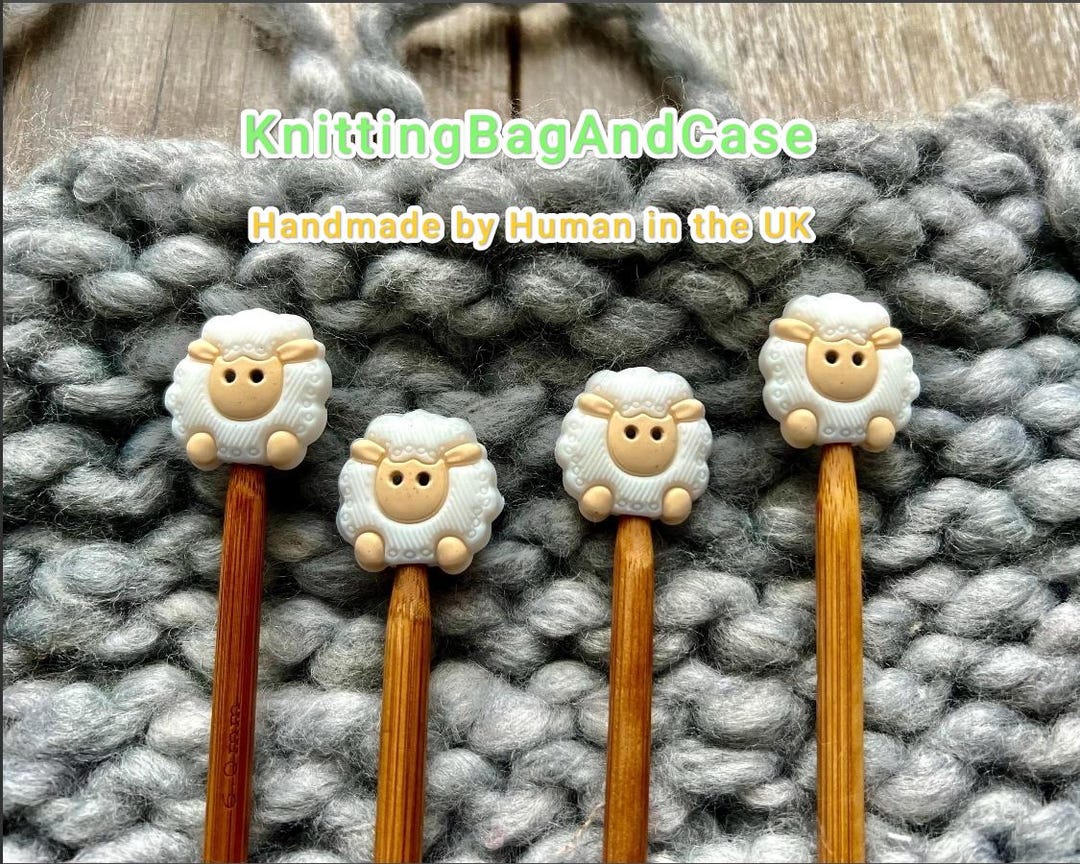 SHEEP STITCH STOPPER Knitting Needle Point Protector Practical Gift - Etsy