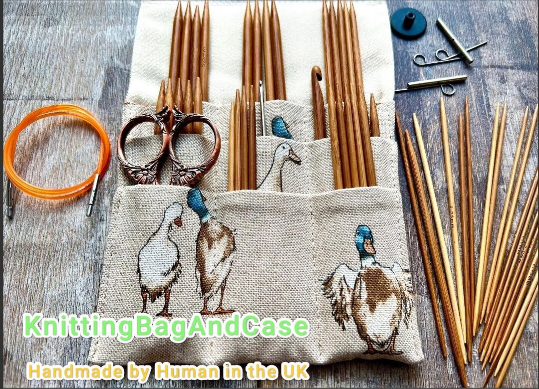 Mallard Duck Needle Organizer: Travel Knitting Crochet Hook Case - Etsy UK