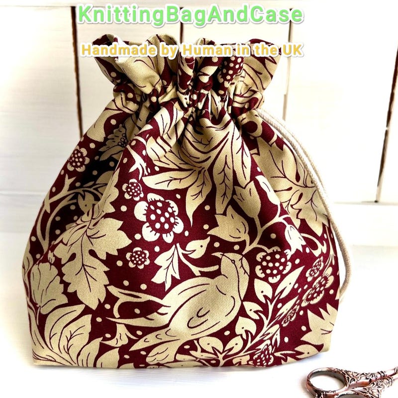 Draw String Knit Bags - Etsy UK