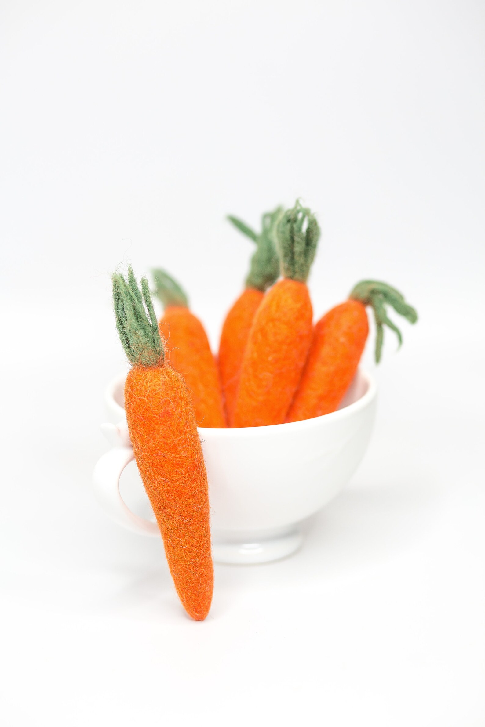 Felt Carrots orange Carrots felted Shapes felted Carrots - Etsy
