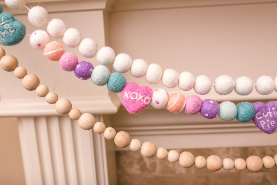 Conversation Hearts Garland -valentine's Garland -valentine's Day ...