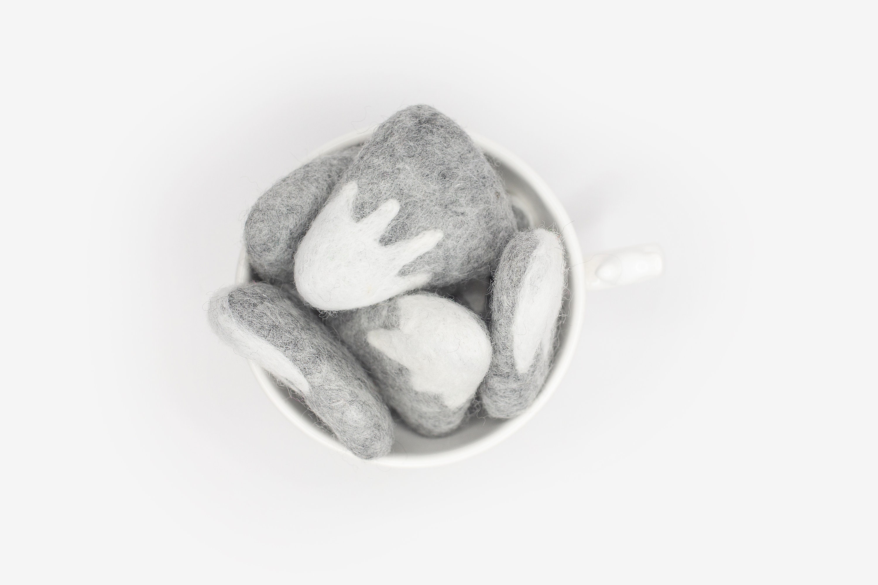 Felt Grey Mountain: Snow Capped, Stuffed Wool Decor - Etsy