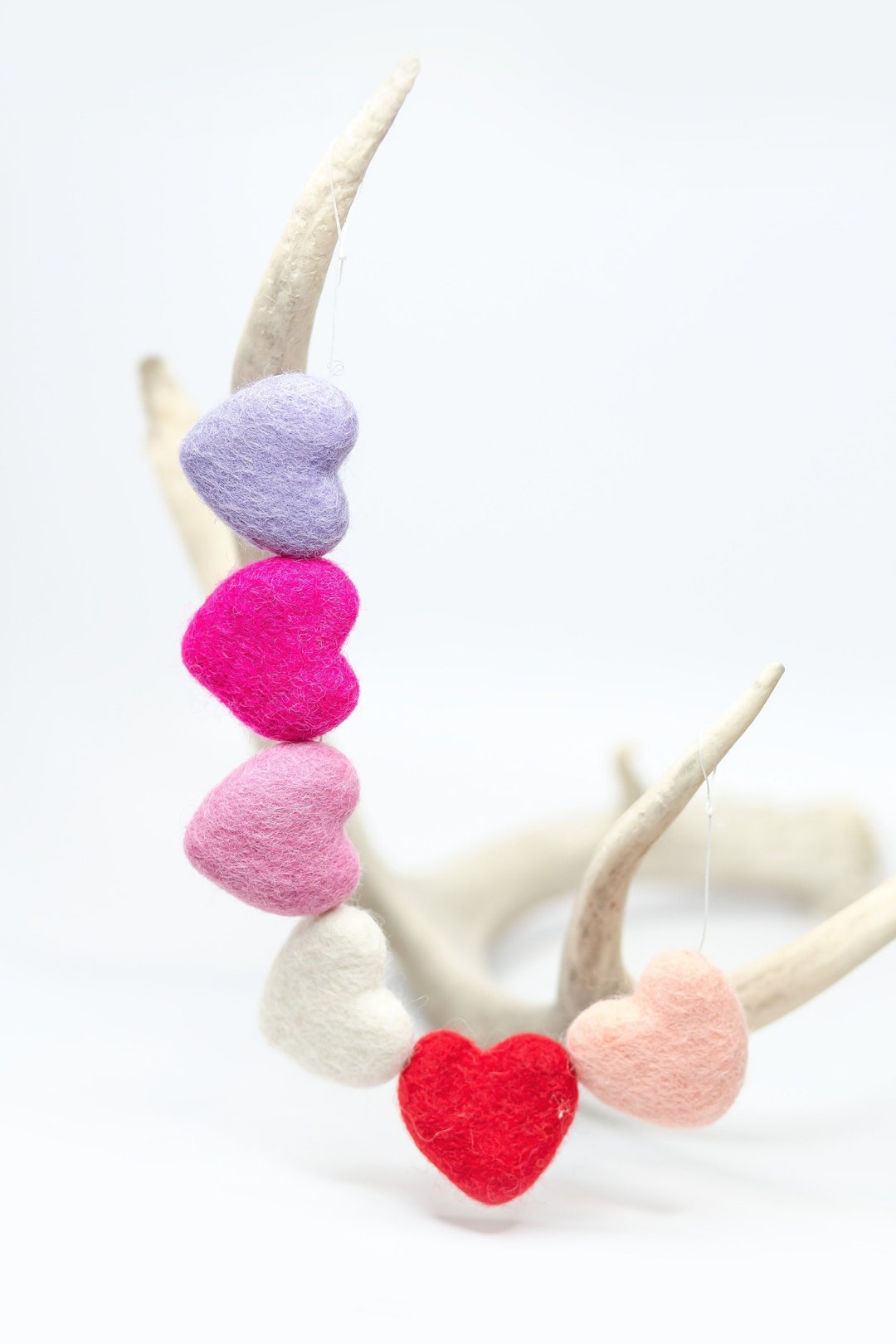 Solid Wool Hearts wool Felt Hearts 4CM you Choose colorful - Etsy
