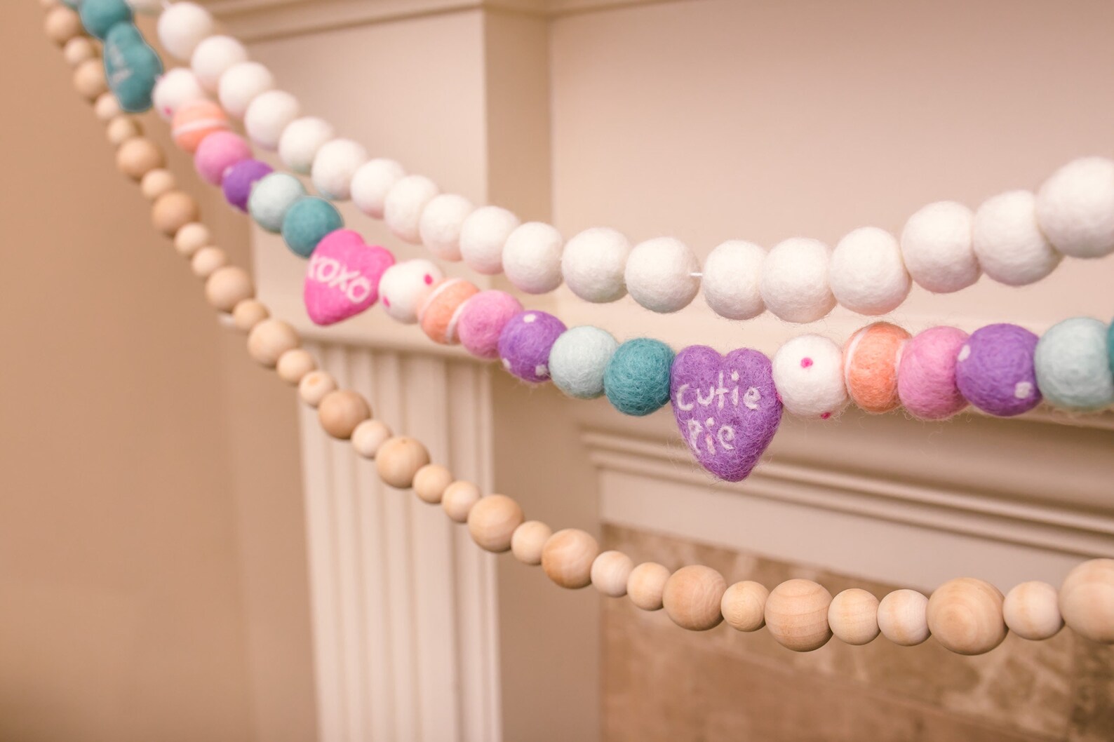 Conversation Hearts Garland -valentine's Garland -valentine's Day ...