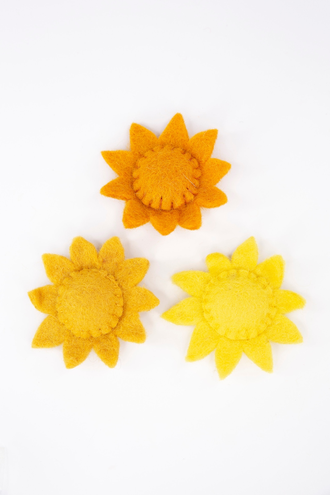 Felt Sun | DIY Mobile Felt Shapes | Yellow Sun | Felted Sun - Etsy
