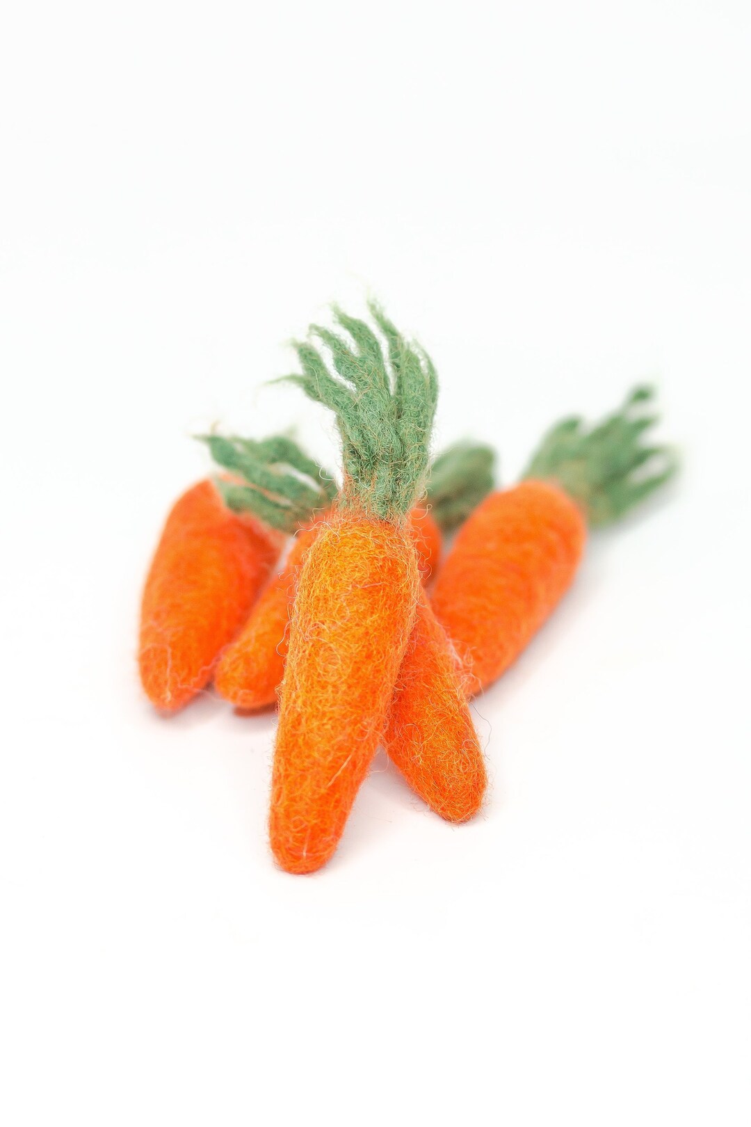 Felt Carrots -orange Carrots -felted Shapes -felted Carrots -garden ...