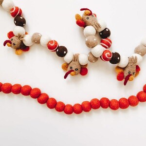 Felt Turkey -thanksgiving Decor -thanksgiving Turkey -turkey Garland ...