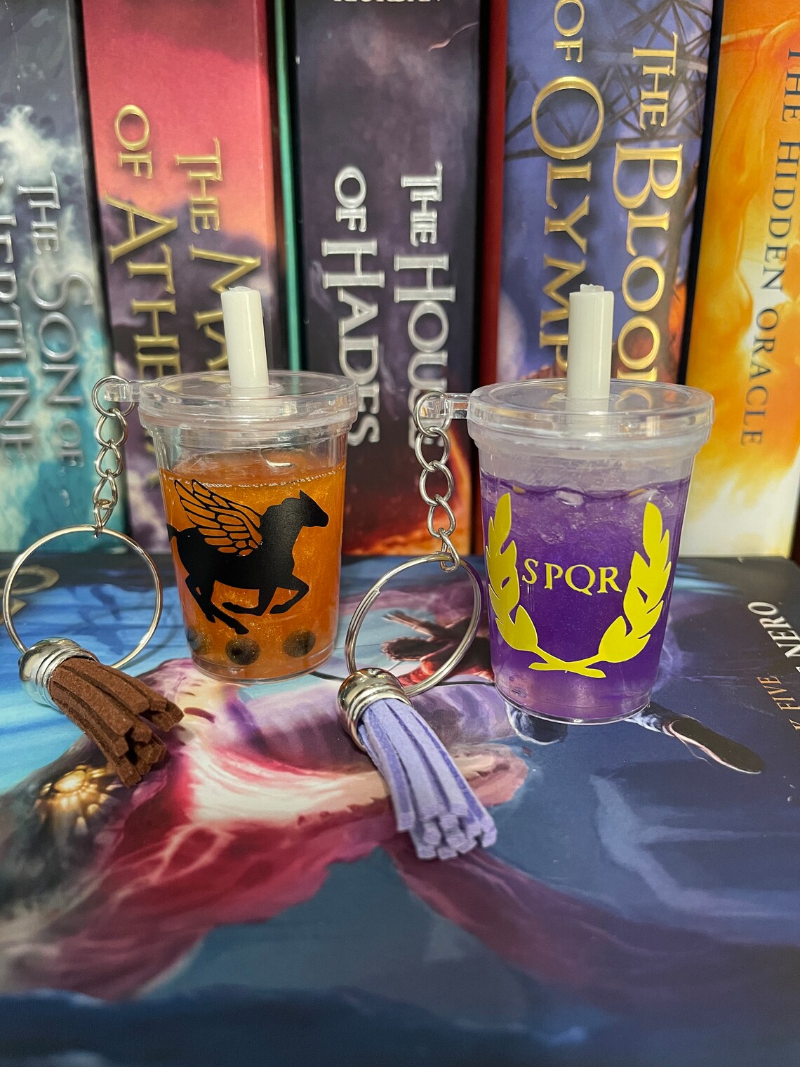 Percy Jackson Mini Boba and Iced Drink Cup Keychains - Etsy