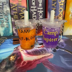 Percy Jackson Mini Boba and Iced Drink Cup Keychains - Etsy