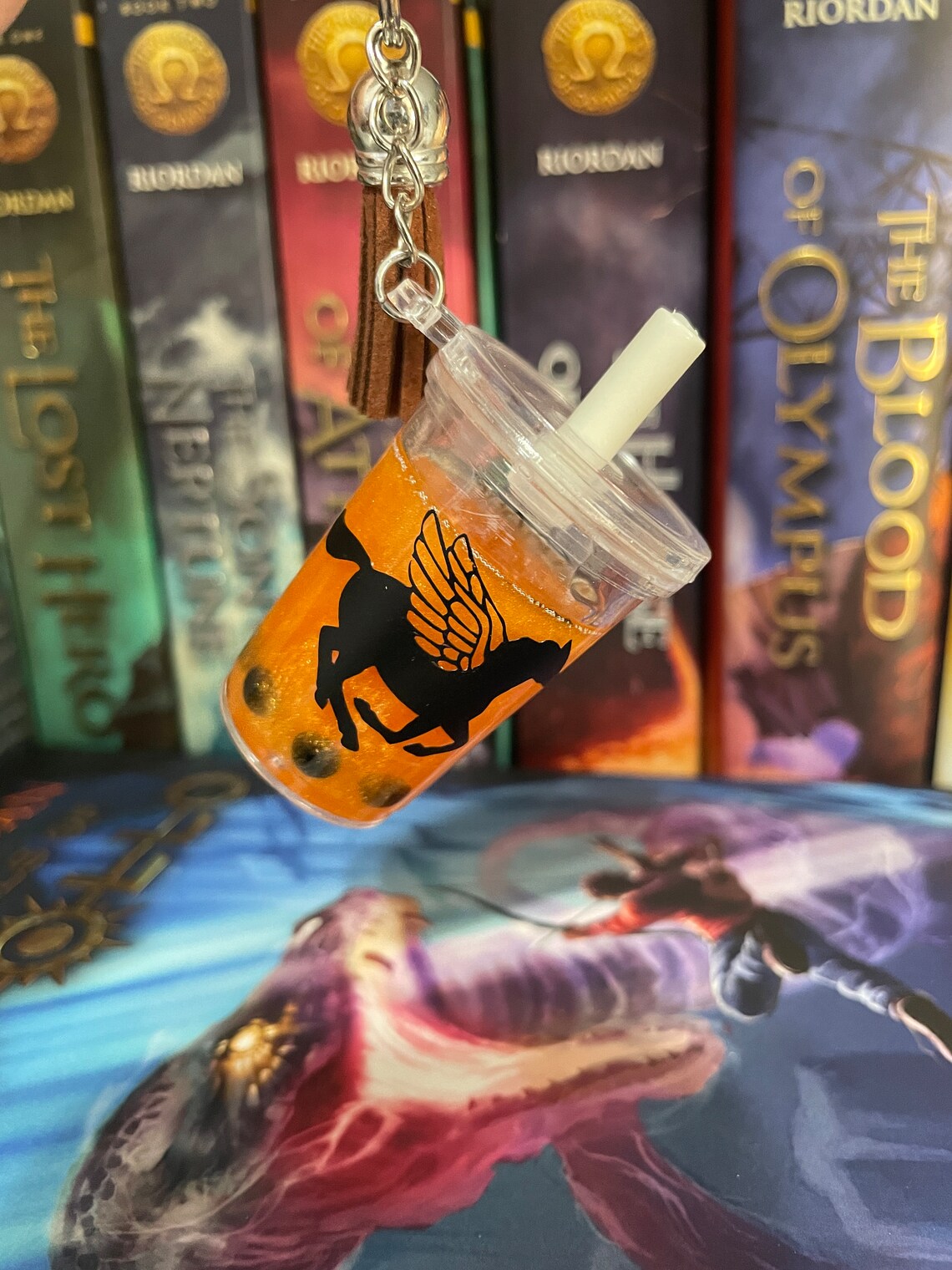 Percy Jackson Mini Boba and Iced Drink Cup Keychains - Etsy