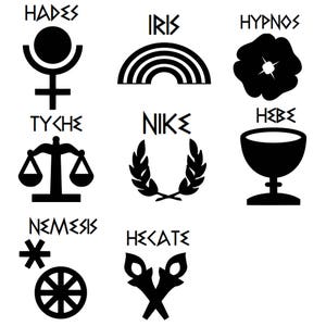 Percy Jackson Cabin Name/symbol Vinyl Stickers - Etsy