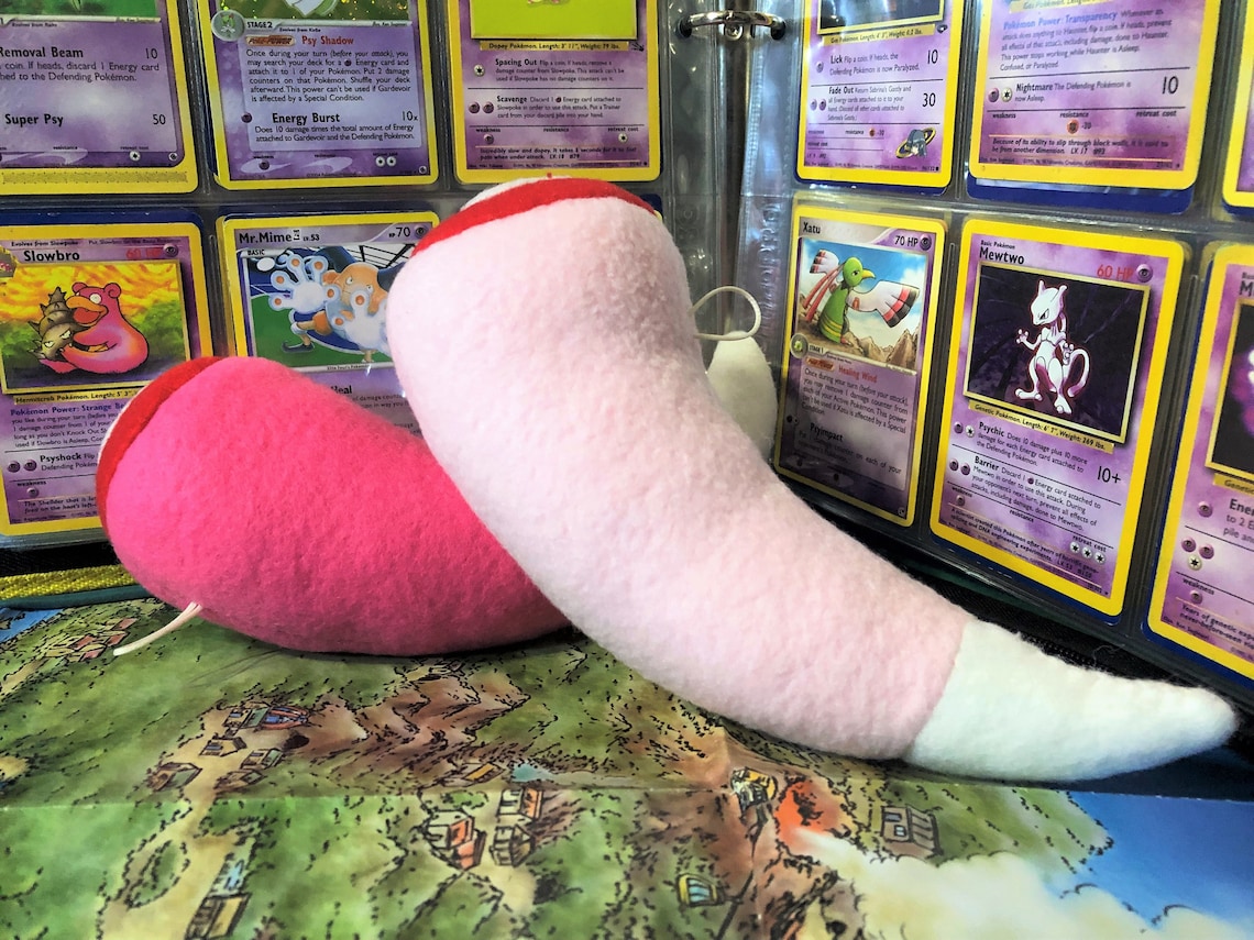 Slowpoke Pokemon Tail Plush - Etsy