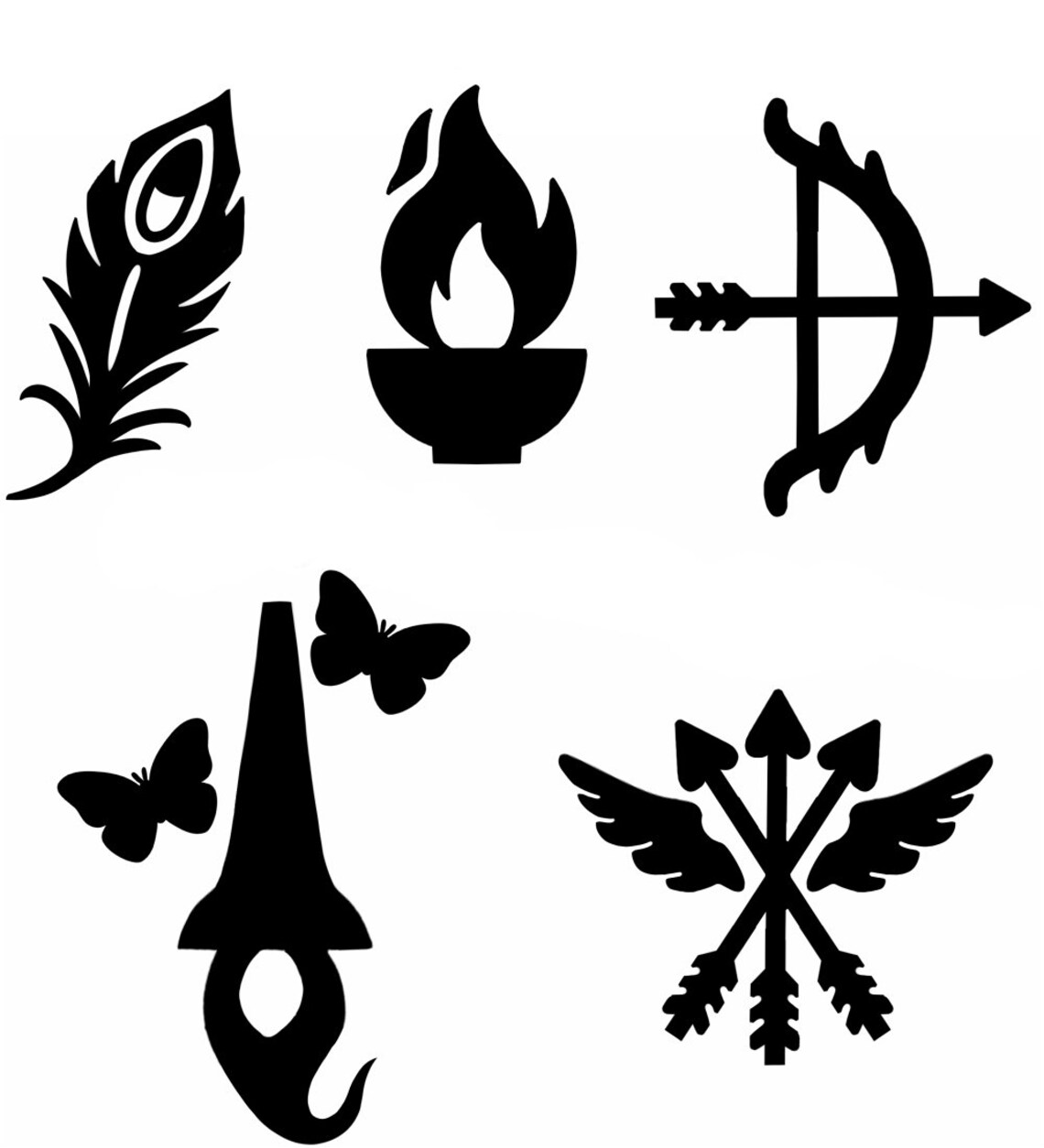 Percy Jackson Cabin Symbol Vinyl Stickers - Etsy