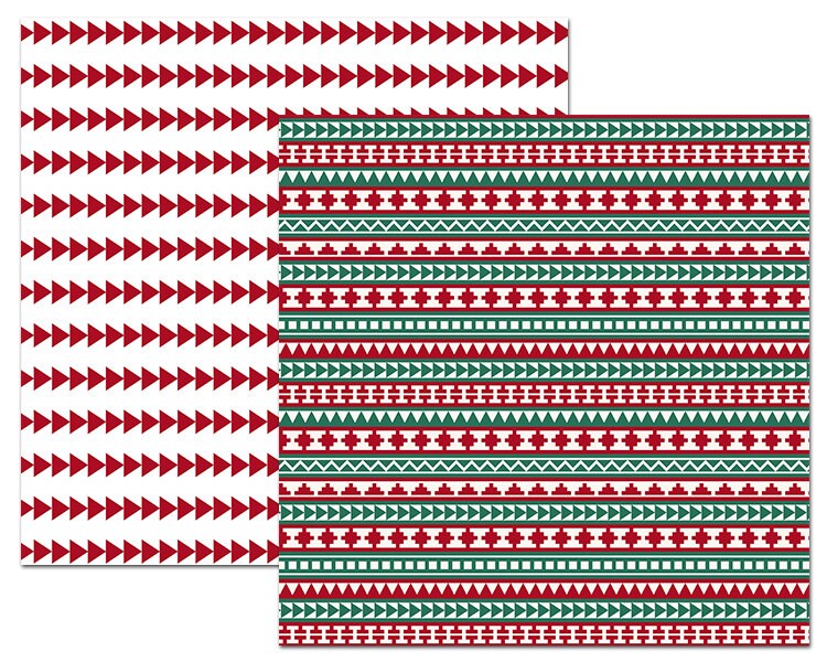 Aztec Digital Christmas Paper // Printable Christmas Paper // Tribal ...