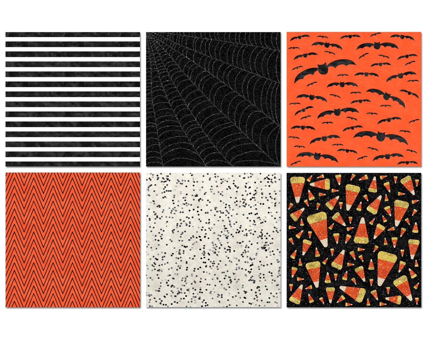 Halloween Digital Paper / Candy Corn Digital Paper / Digital Halloween ...