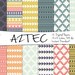 Aztec Digital Paper // Tribal Digital Paper // Printable Paper ...