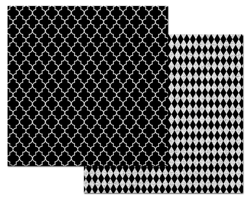 Silver Glitter Paper // Instant Download Digital Silver Paper ...