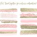 Bronze Brush Strokes Clipart / Bronze Glitter Brush Strokes PNG / Light ...