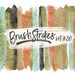 Light Gold Brush Strokes / Gold Paint Brush Strokes Clipart / Bronze ...