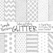 Digital Glitter Paper // Instant Download Silver Glitter Paper ...