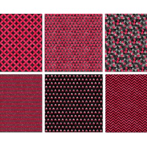 Hot Pink Digital Paper / Hot Pink Neon Digital Paper / Silver | Etsy