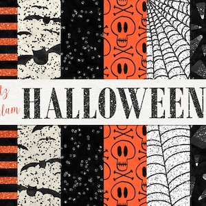 Digital Halloween Background / Spooky Digital Paper / Halloween ...
