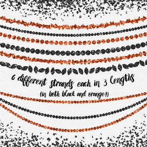 Halloween Clipart / Digital Bunting / Glitter Clip Art / Halloween ...