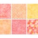 Pink Digital Watercolor Paper/ Pink, Coral, Orange, Yellow / Modern ...