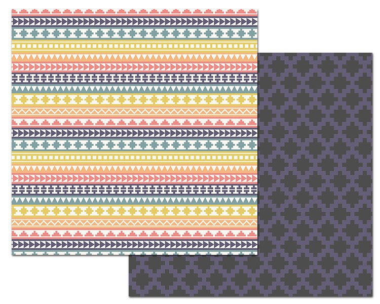 Aztec Digital Paper // Tribal Digital Paper // Printable Paper ...