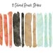 Light Gold Brush Strokes / Gold Paint Brush Strokes Clipart / Bronze ...
