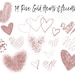 Rose Gold Heart Clipart / Rose Gold Clipart Heart PNG / Rose Gold ...