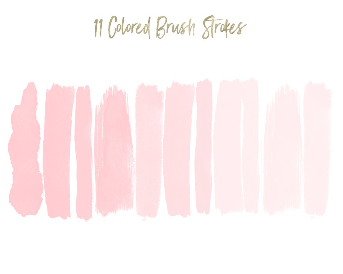 Bronze Brush Strokes Clipart / Bronze Glitter Brush Strokes - Etsy